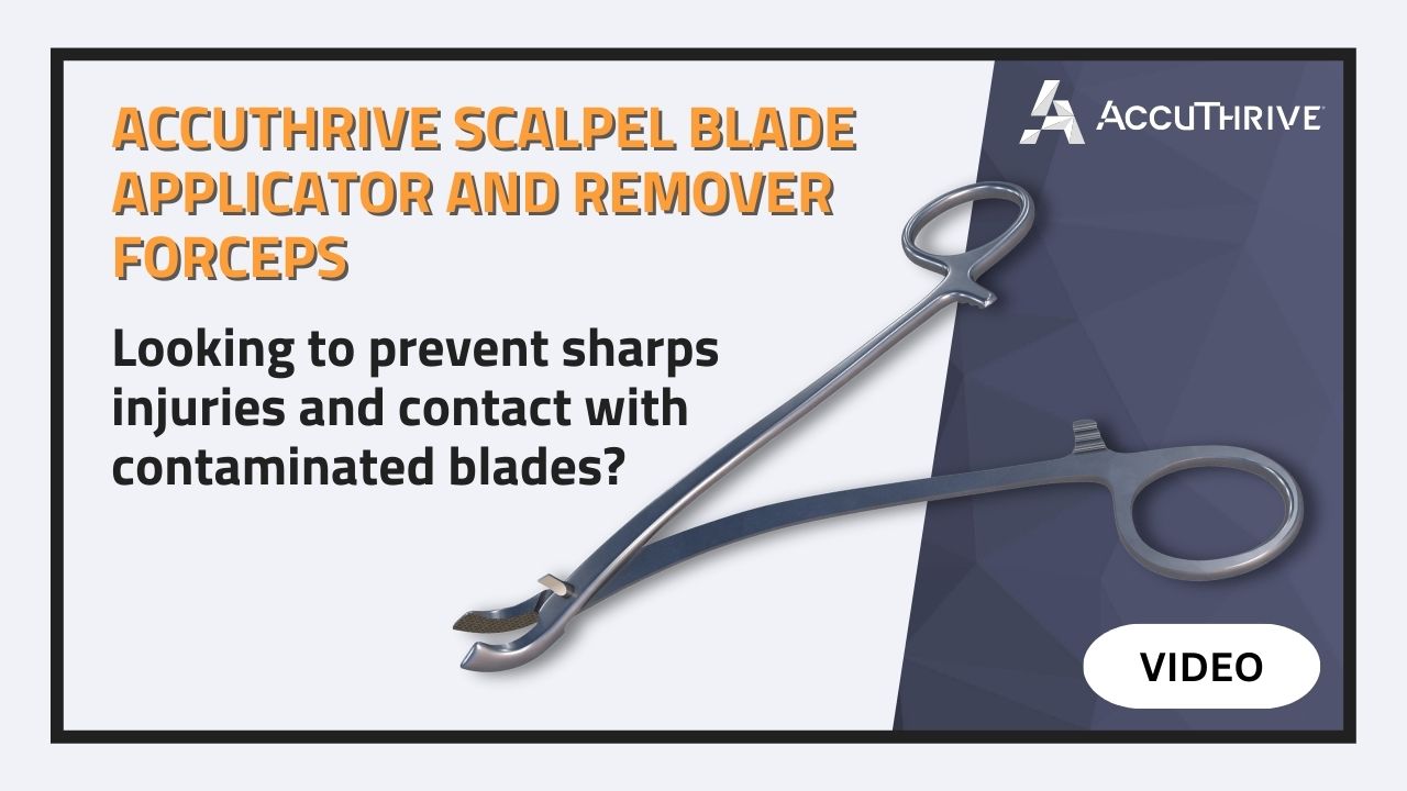 New Scalpel Blade Applicator and Remover Forceps | AccuThrive
